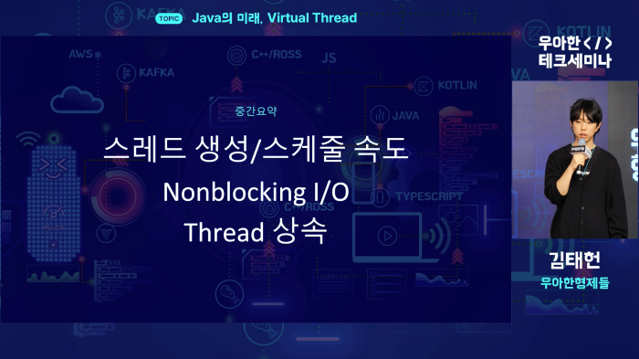 4월 우아한테크세미나 ‘java의 미래 Virtual Thread 생중계 스트리밍코리아 레퍼런스 소개 스트리밍코리아